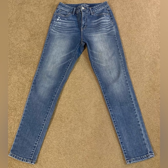 Time and Tru | Jeans | Time And Tru High Rise Distressed Skinny Jeans ...